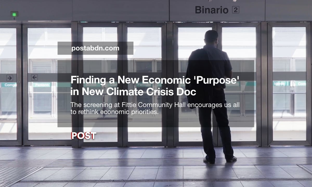 Finding a New Economic 'Purpose' in New Climate Crisis Doc
